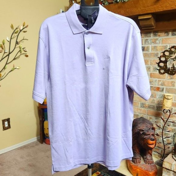 Izod | Shirts | Nwt Mens Izod Golf Lavender Polo Shirt Sz Large | Poshmark